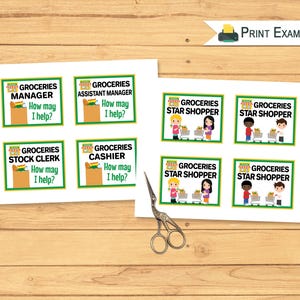 Pretend Play Grocery Store Bundle | Printable Kids Dramatic Play ...