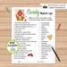 Christmas Candy Match up Game - Holiday Activity (PDF Download) - Etsy