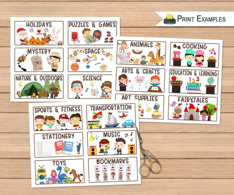 Pretend Play Bookstore: Printable Kids Dramatic Play Set (PDF Download ...