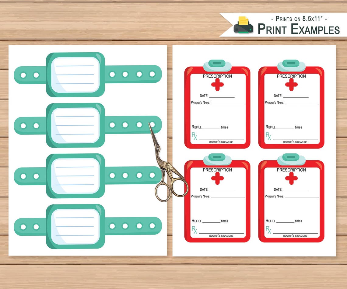 Pretend Play Doctor Clinic: Printable Kids Activity Set (PDF Download ...