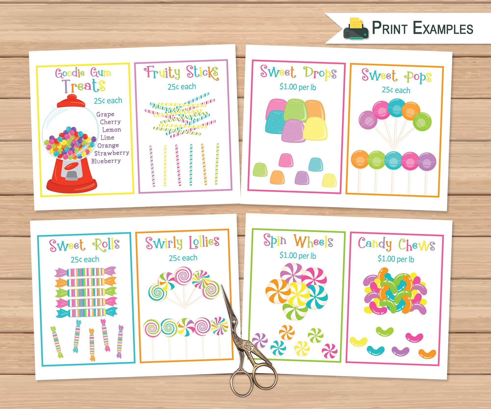 Pretend Play Candy Store: Printable Kids Dramatic Play (PDF Download ...