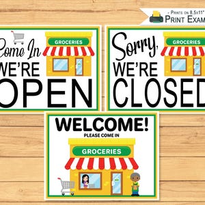 Pretend Play Grocery Store Bundle | Printable Kids Dramatic Play ...