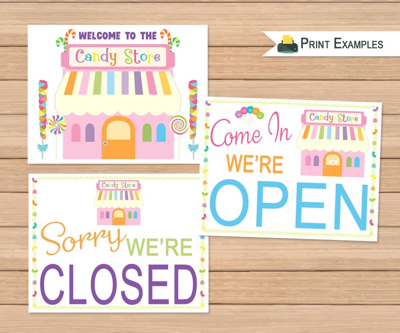 Pretend Play Candy Store: Printable Kids Dramatic Play (PDF Download) - Etsy