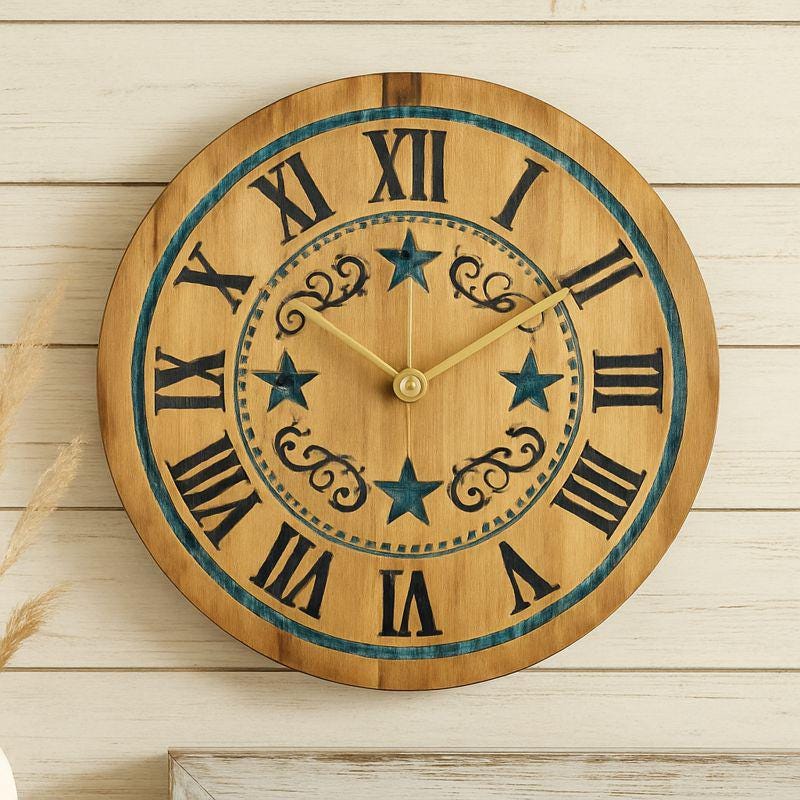 Turquoise Clock - Etsy