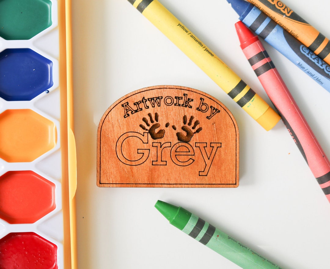 Customizable Kids Name Artwork Magnet, Personalized Gift, Artwork ...