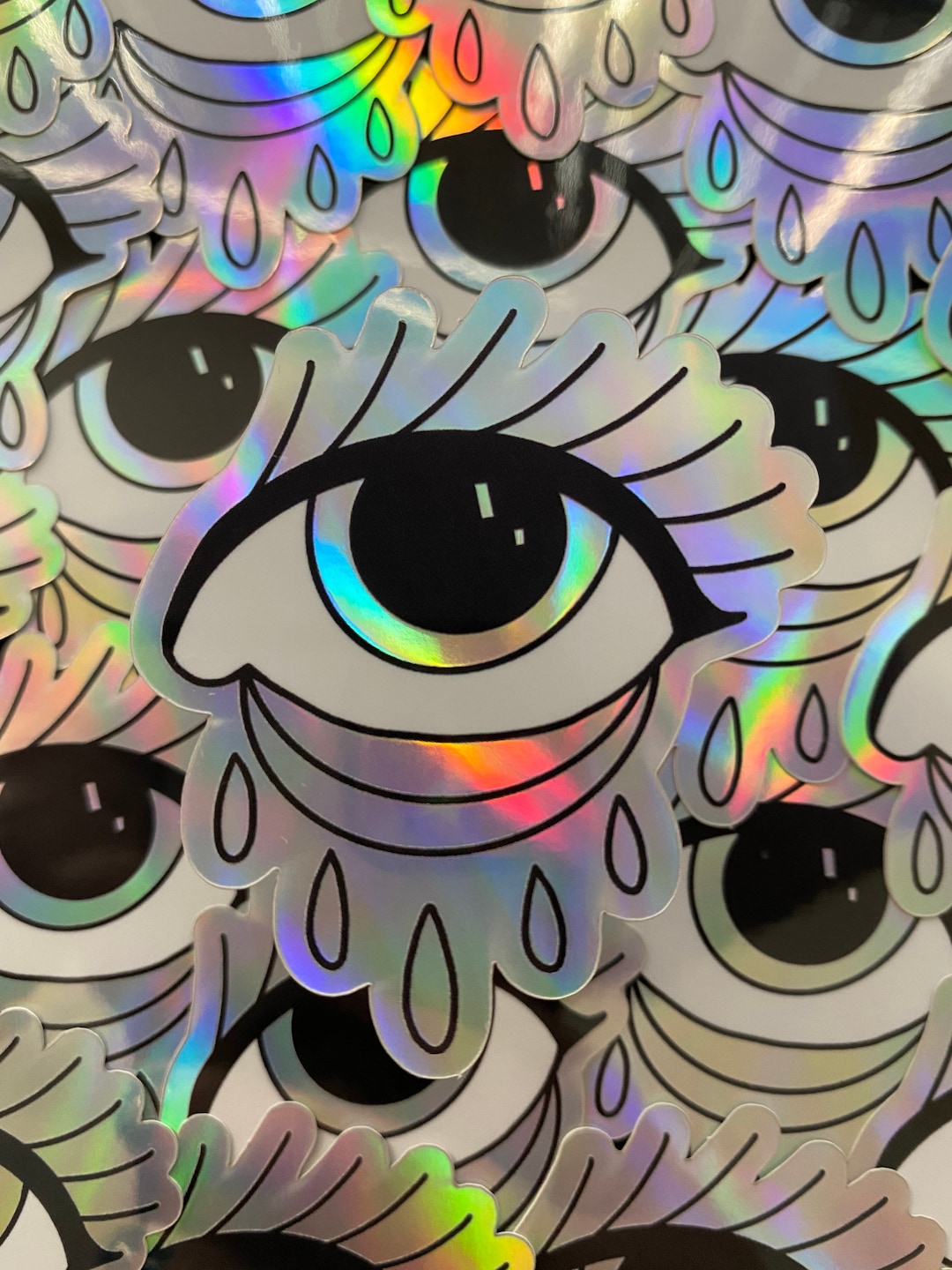Holographic Eye, Holographic Sticker, Stickers, Stickers Laptop ...