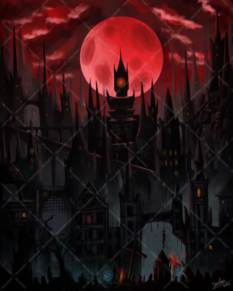 Yharnam City - Bloodborne Fan Art - Digital Download - Etsy