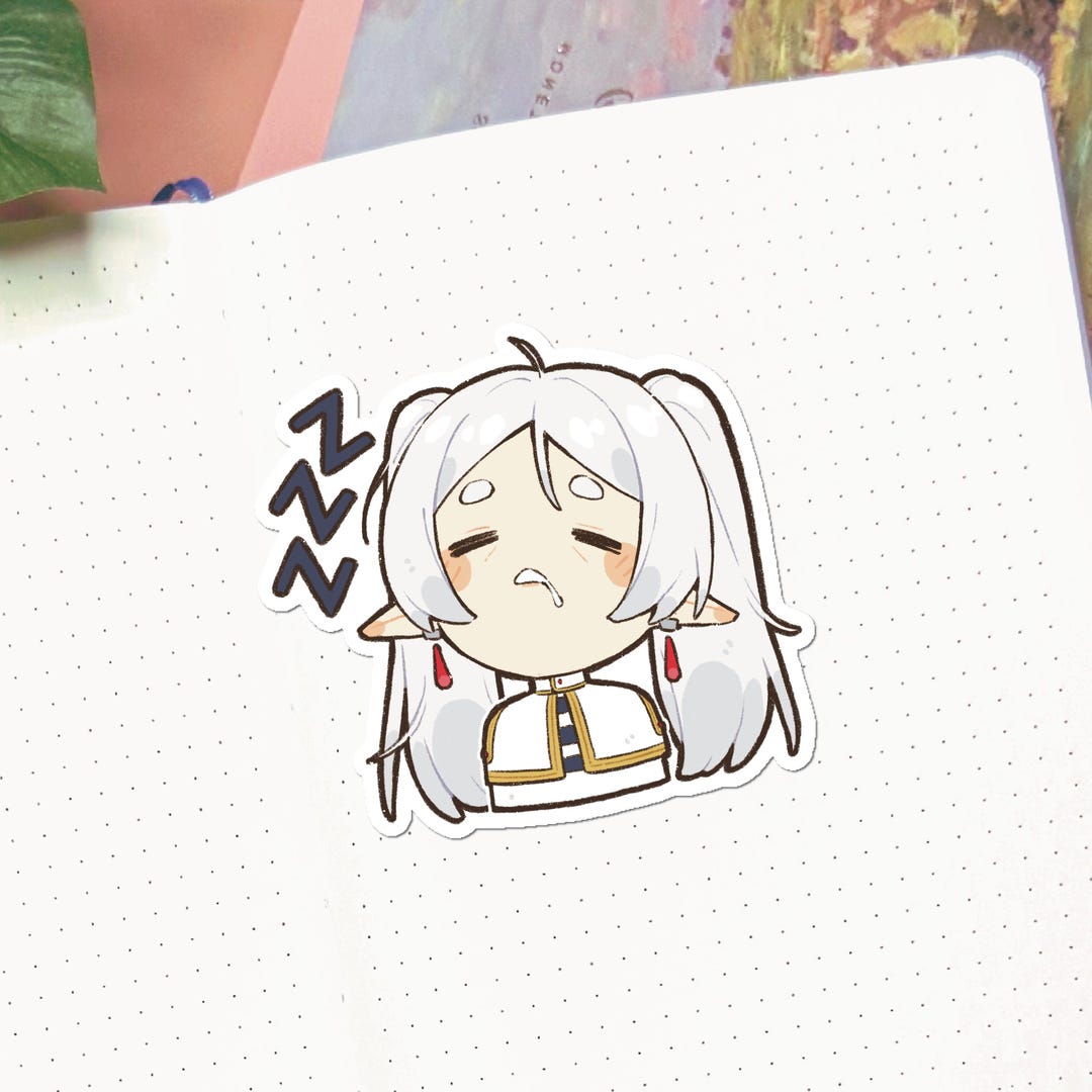 Frieren Anime Sticker Sheet: Kawaii Waterproof Decals - Etsy