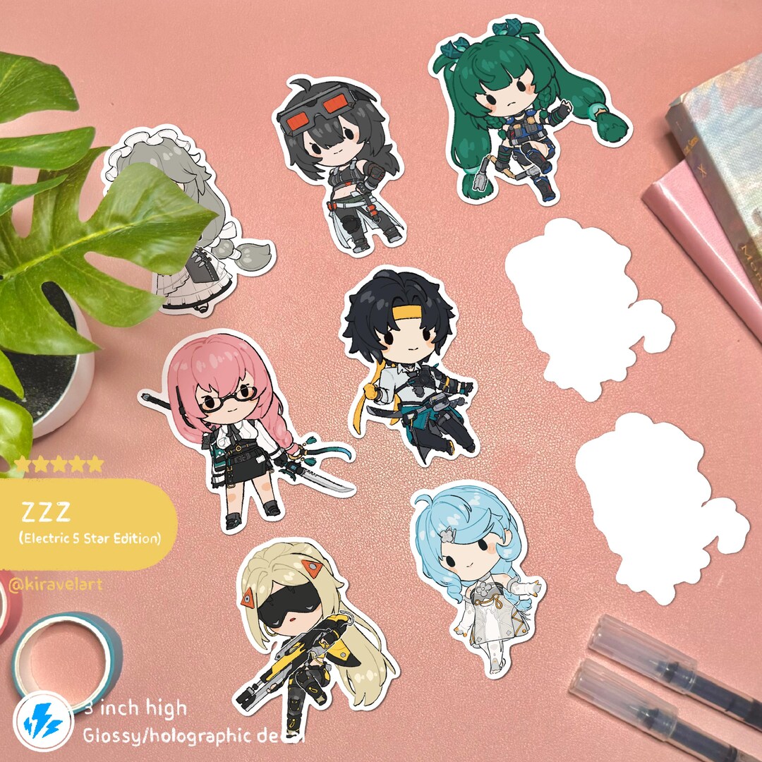 Zenless Zone Zero Sticker: Electric Character Waterproof Decal - Anime ...