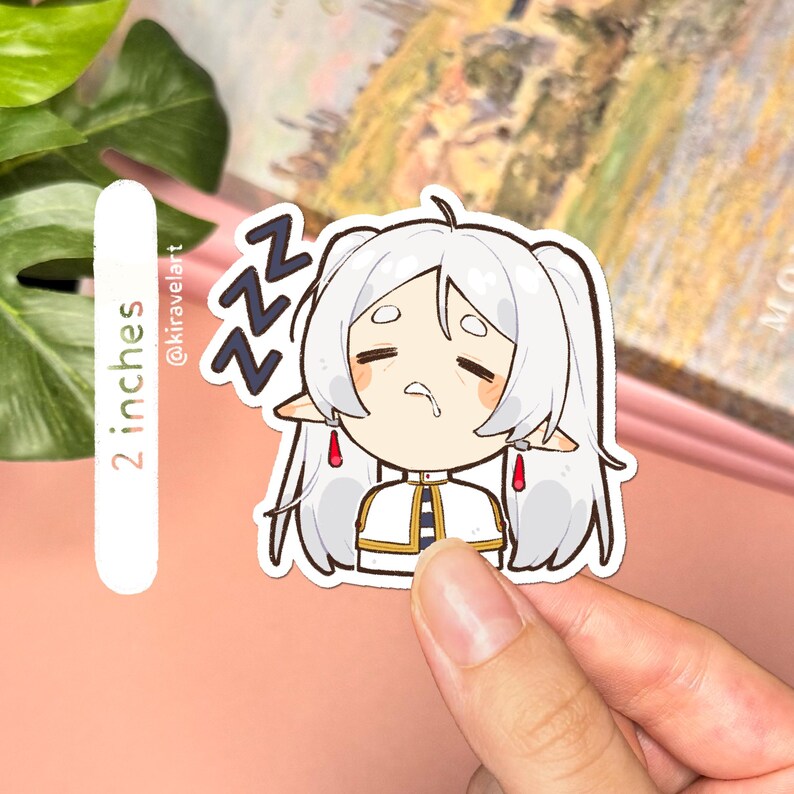 Frieren Anime Sticker Sheet: Kawaii Waterproof Decals - Etsy