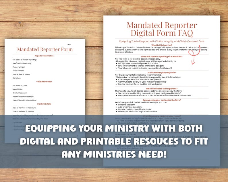 Kids Ministry Forms Bundle | Editable Volunteer, Safety & Medication ...
