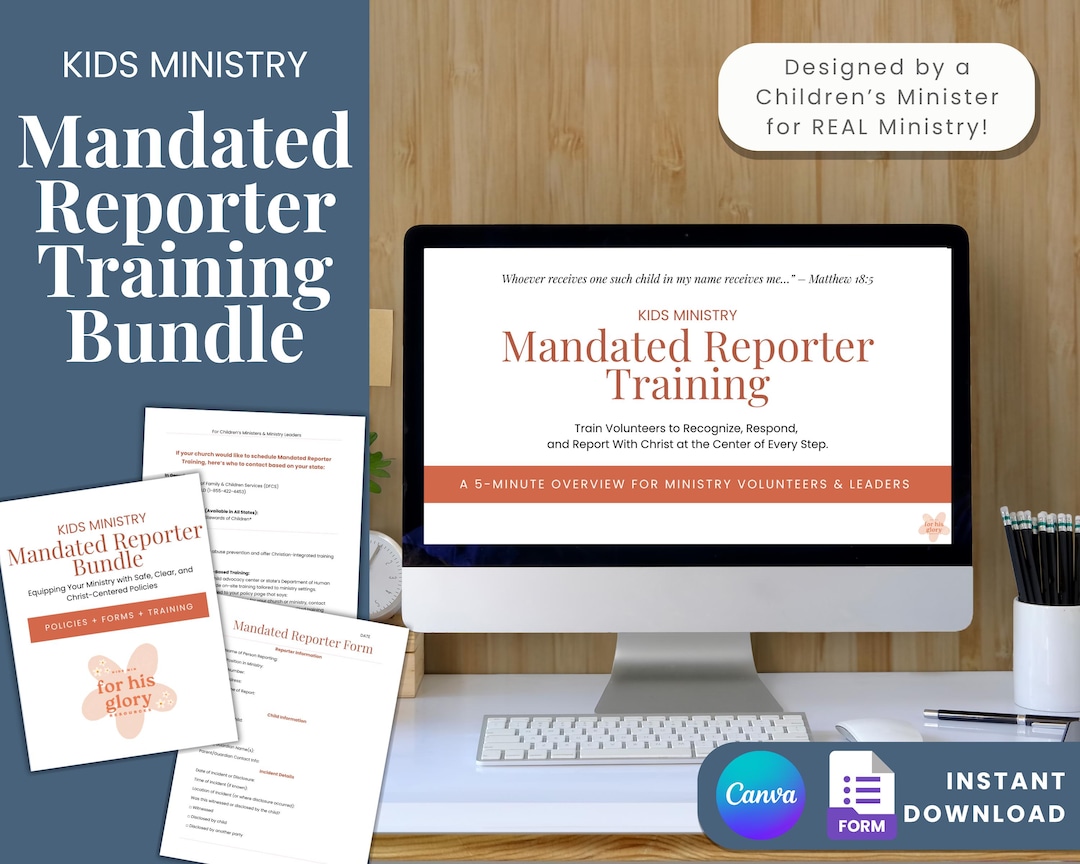 Editable Mandated Reporter Training for Kids Ministry | Church Abuse ...