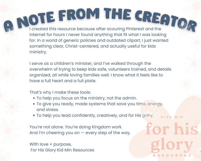 Nursery, Preschool & Elementary Small Group + Check-in Volunteer Role ...