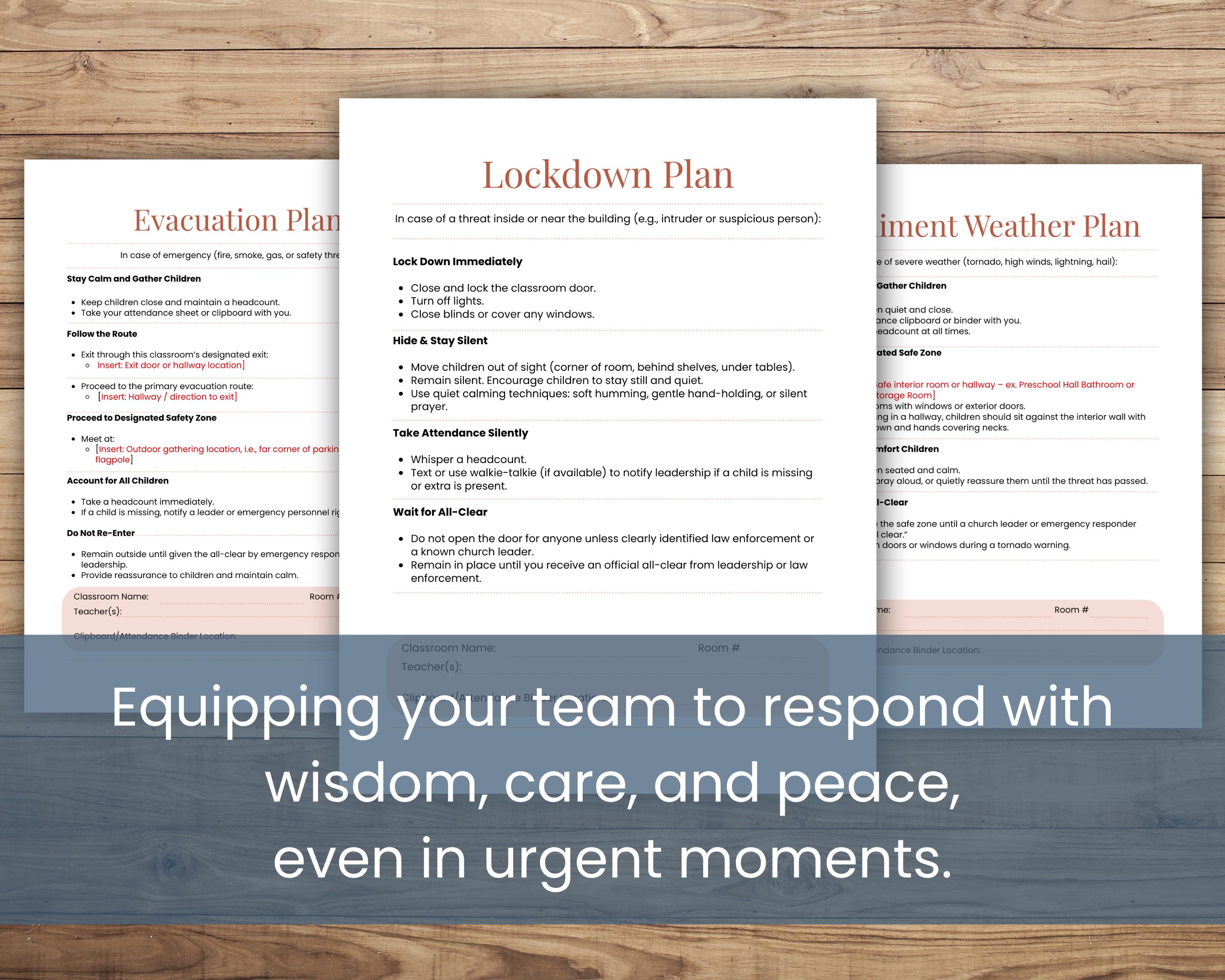 Editable Kids Ministry Policy Toolkit | Church Safety, Discipline ...