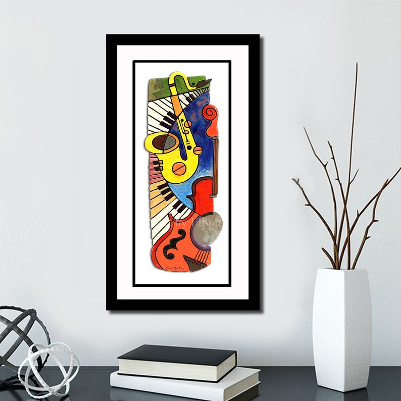 Jazz Music Art Print, Vibrant Instruments, New Orleans Decor - Etsy