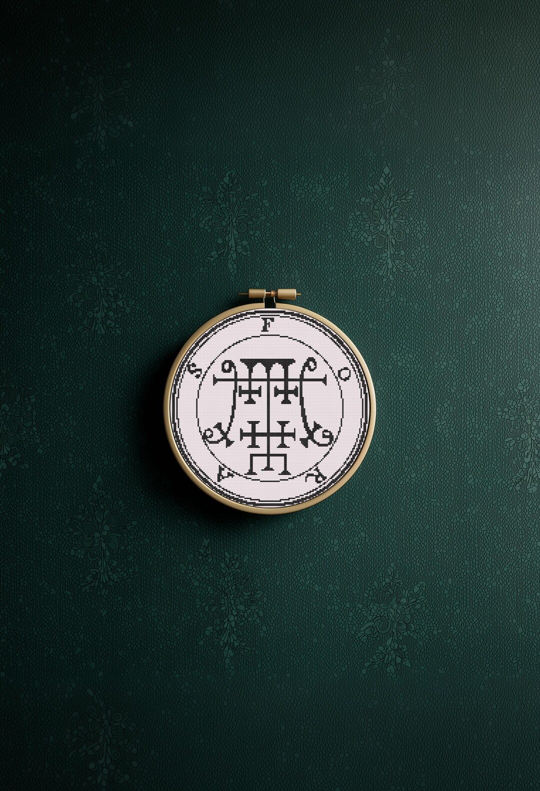 Foras Sigil Cross Stitch Pattern – Ars Goetia Demonology Embroidery ...