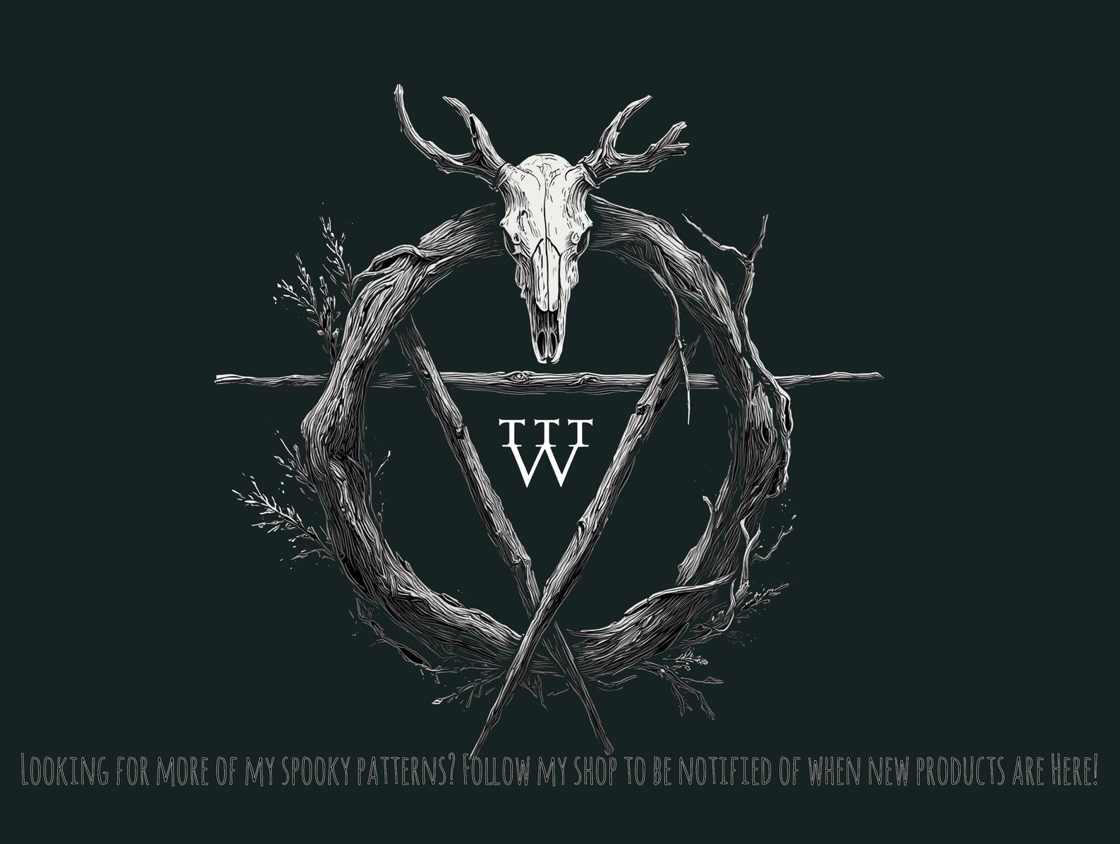Satanic Goat Skull Cross Stitch Pattern: Occult Embroidery (PDF ...