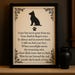 Dog Memorial Poem Print - Pet Loss Wall Art, Dog Silhouette & Paw Print ...