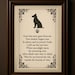 Dog Memorial Poem Print - Pet Loss Wall Art, Dog Silhouette & Paw Print ...