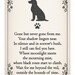 Dog Memorial Poem Print - Pet Loss Wall Art, Dog Silhouette & Paw Print ...