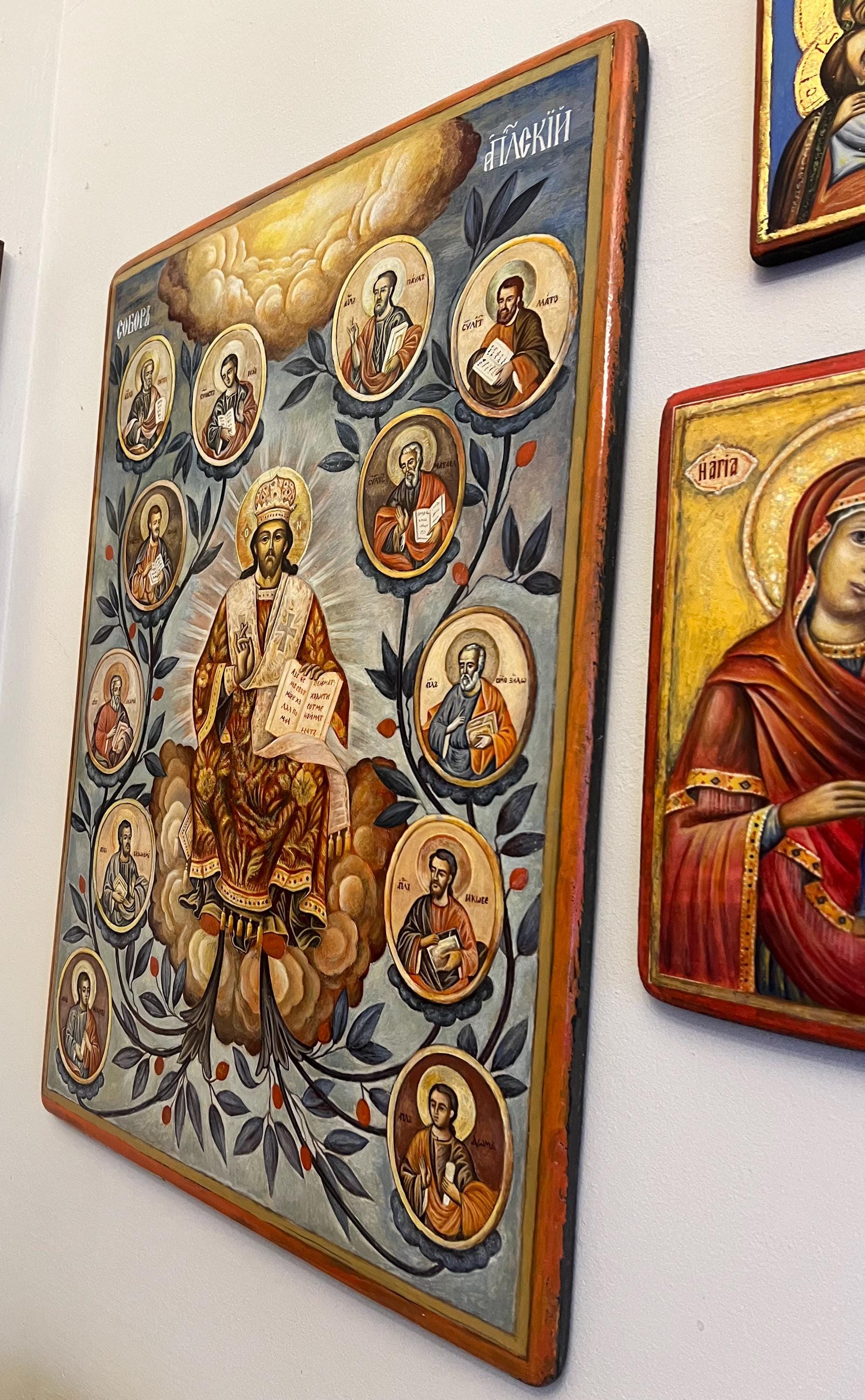 Hand-painted Orthodox Icon – “synaxis of the Apostles” | Traditional ...