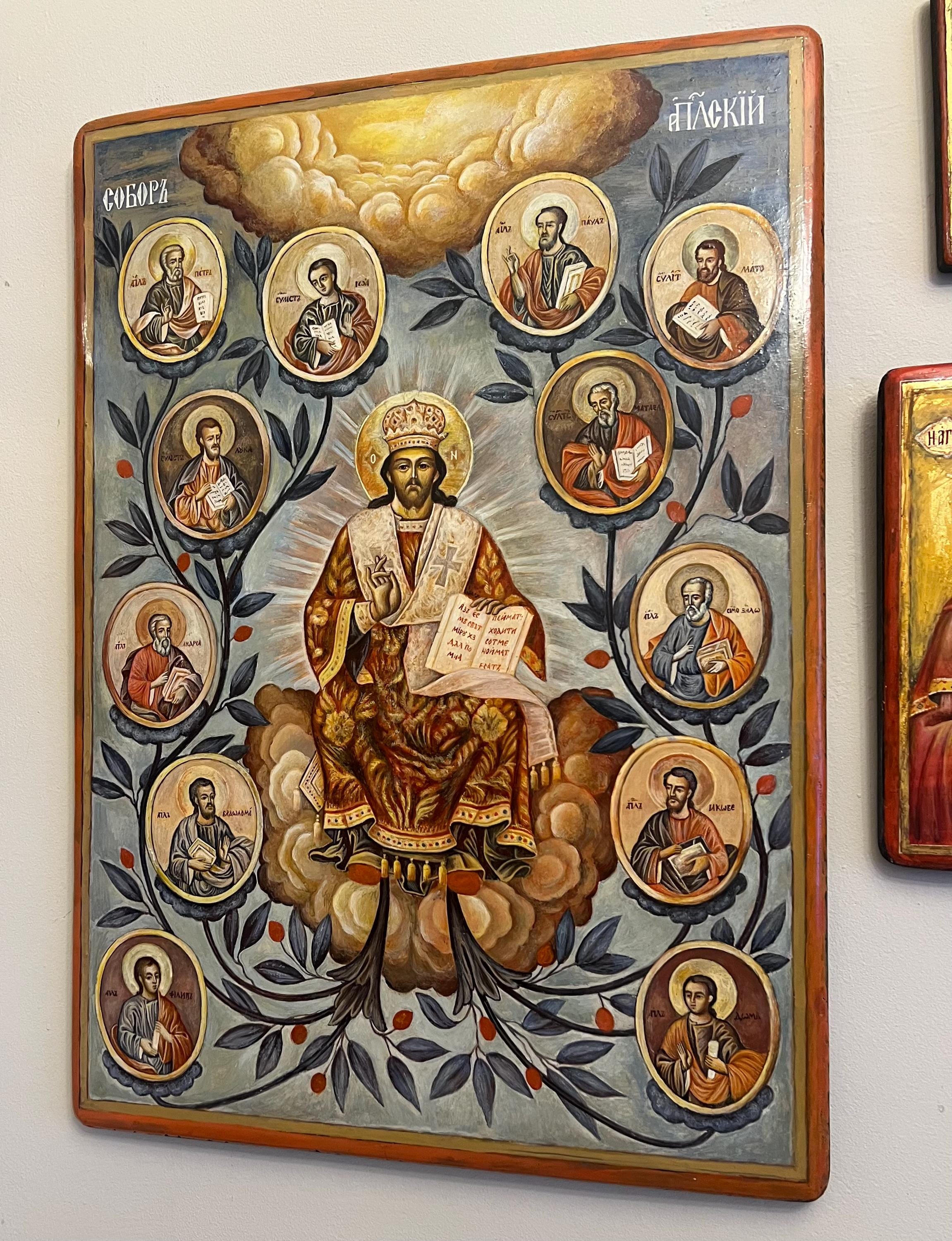 Hand-painted Orthodox Icon – “synaxis of the Apostles” | Traditional ...