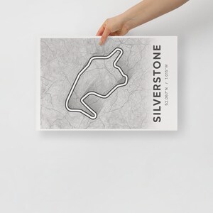 Silverstone F1 Track Poster - Etsy