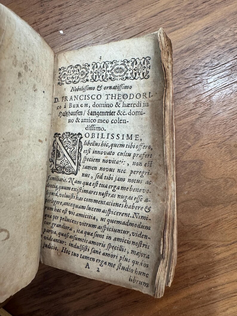 Antique Book 1600's "elementa Logica" - Etsy