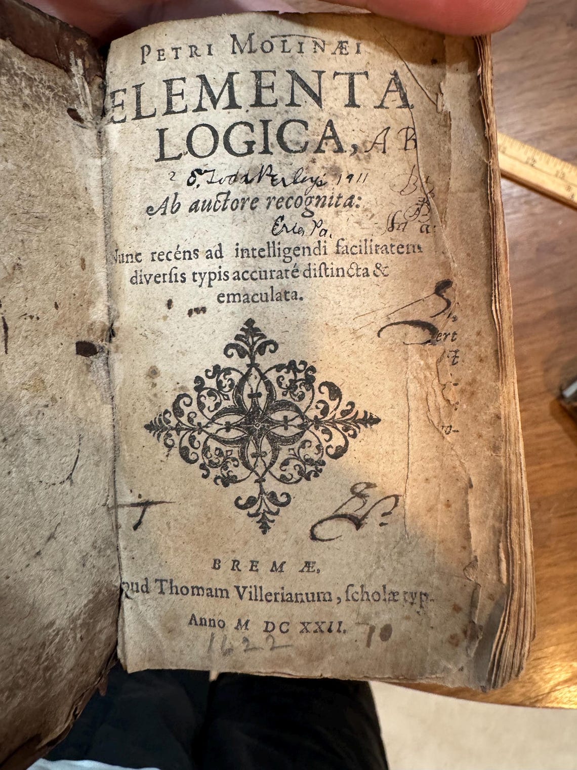 Antique Book 1600's "elementa Logica" - Etsy