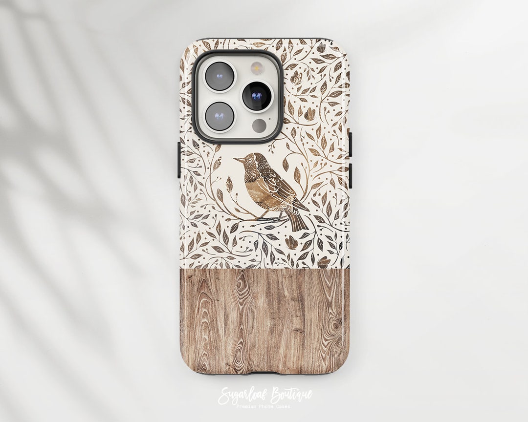 Boho Wood Bird Phone Case: Tribal Folk Art Print (slim Fit, Multiple ...