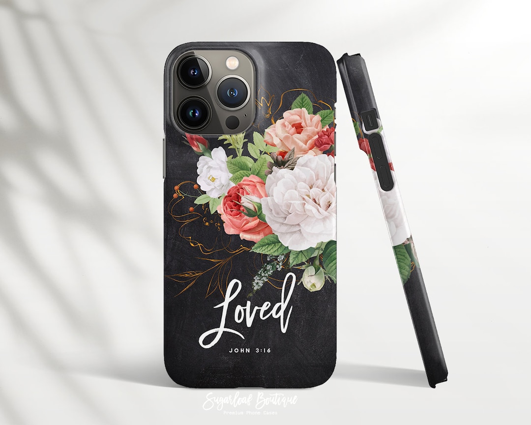 John 3:16 Bible Verse Phone Case for God so Loved the World iPhone 14 ...