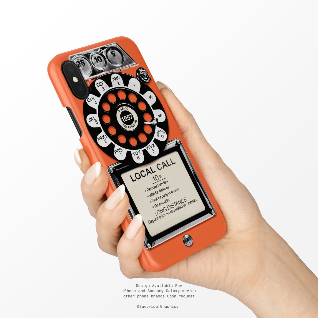 Retro Payphone Phone Case: Sunset Boulevard Orange Style (multiple ...