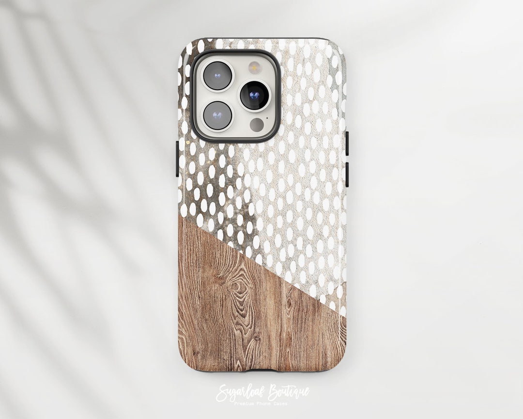 Boho Ombre Phone Case, Beige Polka Dot Pattern (slim Fit iPhone ...