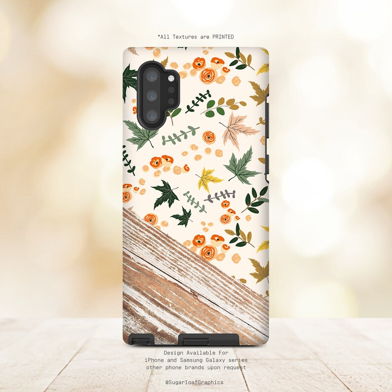 Boho Maple Leaf Phone Case: Retro Barn Wood Design for iPhone & Pixel ...