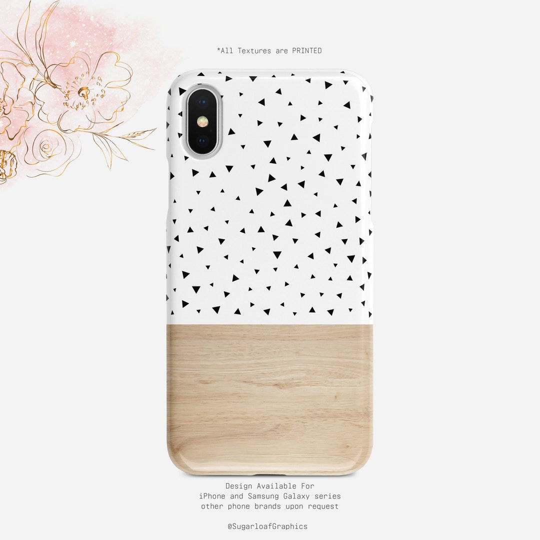 Boho Chic Barn Wood Triangle Polka Dot Pattern iPhone Case iPhone X ...
