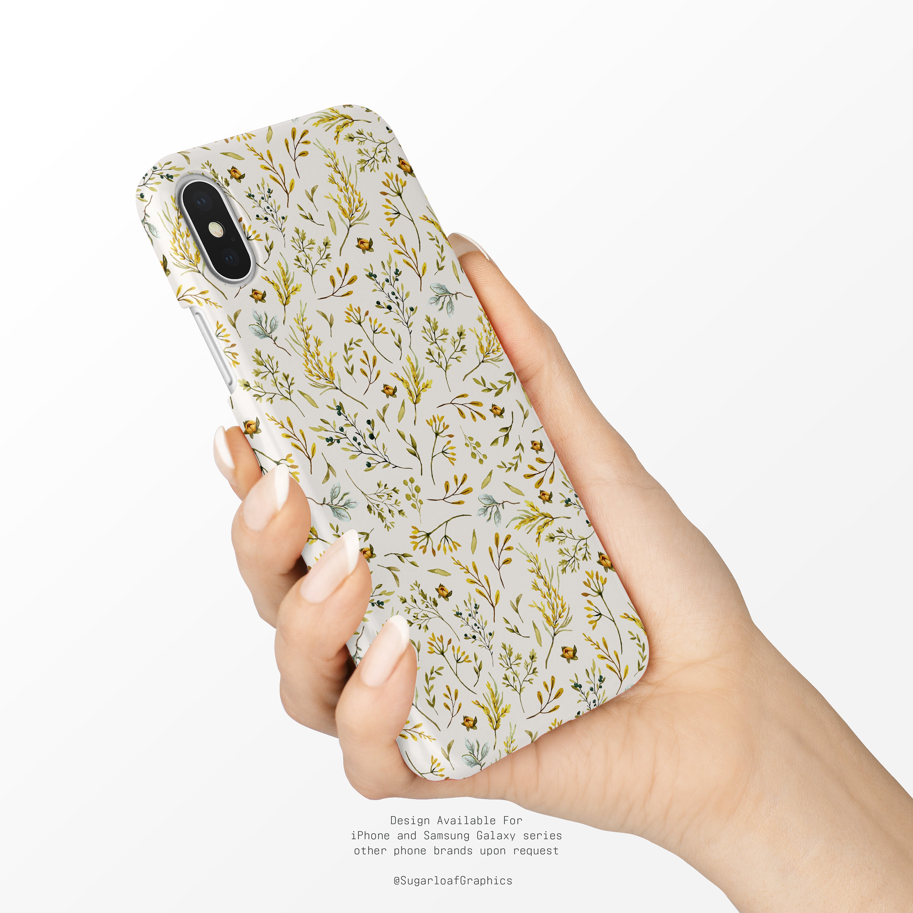 Colorful Floral Pattern Phone Case Leaf Pattern Iphone Case | Etsy