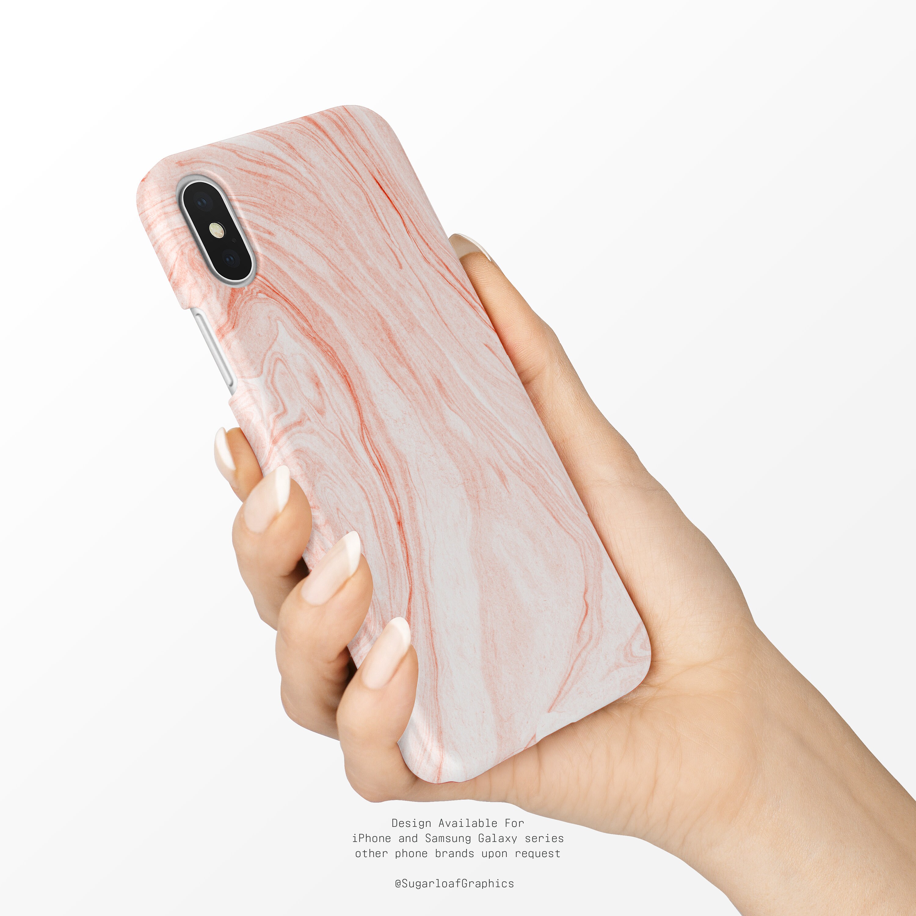 Peach Coral Pink Ombre Watercolor Marble Phone Case Iphone | Etsy