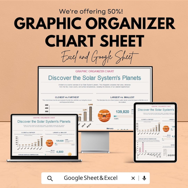 Graphic Organizer Chart Sheet for Visual Learning | Google Sheet ...