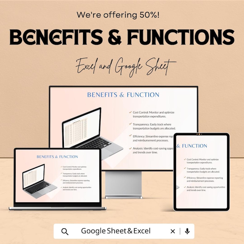 Transport and Logistics Expense Tracker Sheet | Excel & Google Sheets ...
