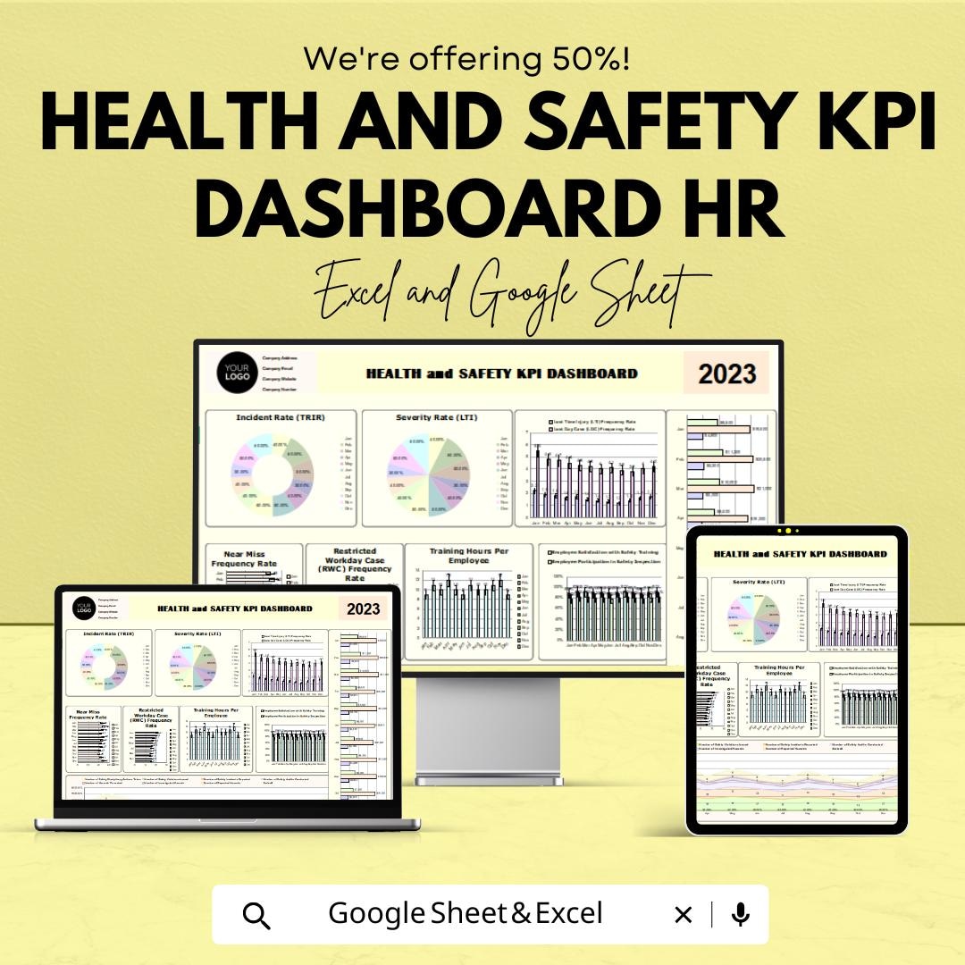 Health and Safety KPI Dashboard HR Sheet | Google Sheet Template ...