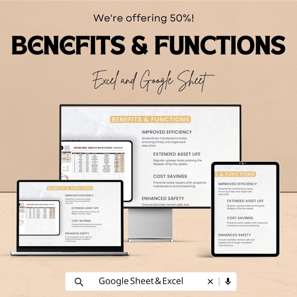 Operations Facility Maintenance Tracker Sheet – Excel & Google Sheets ...