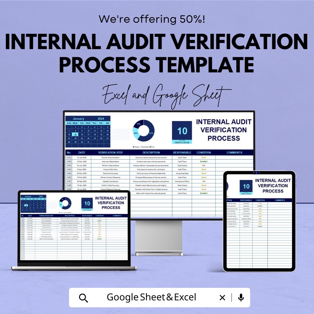 Audit Verification Process Template | Internal Control Verification ...