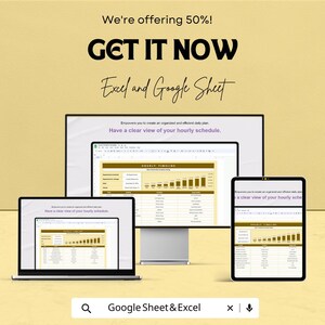 Hourly Timeline Sheet | Daily Schedule Template | Hourly Planner for ...