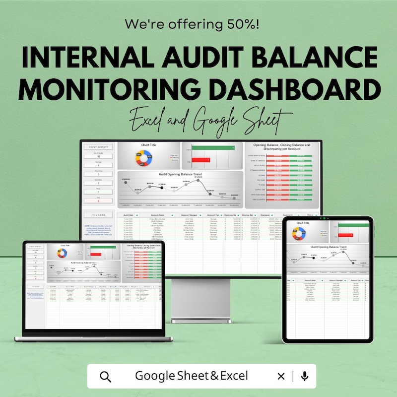 Excel Audit Dashboard - Etsy UK