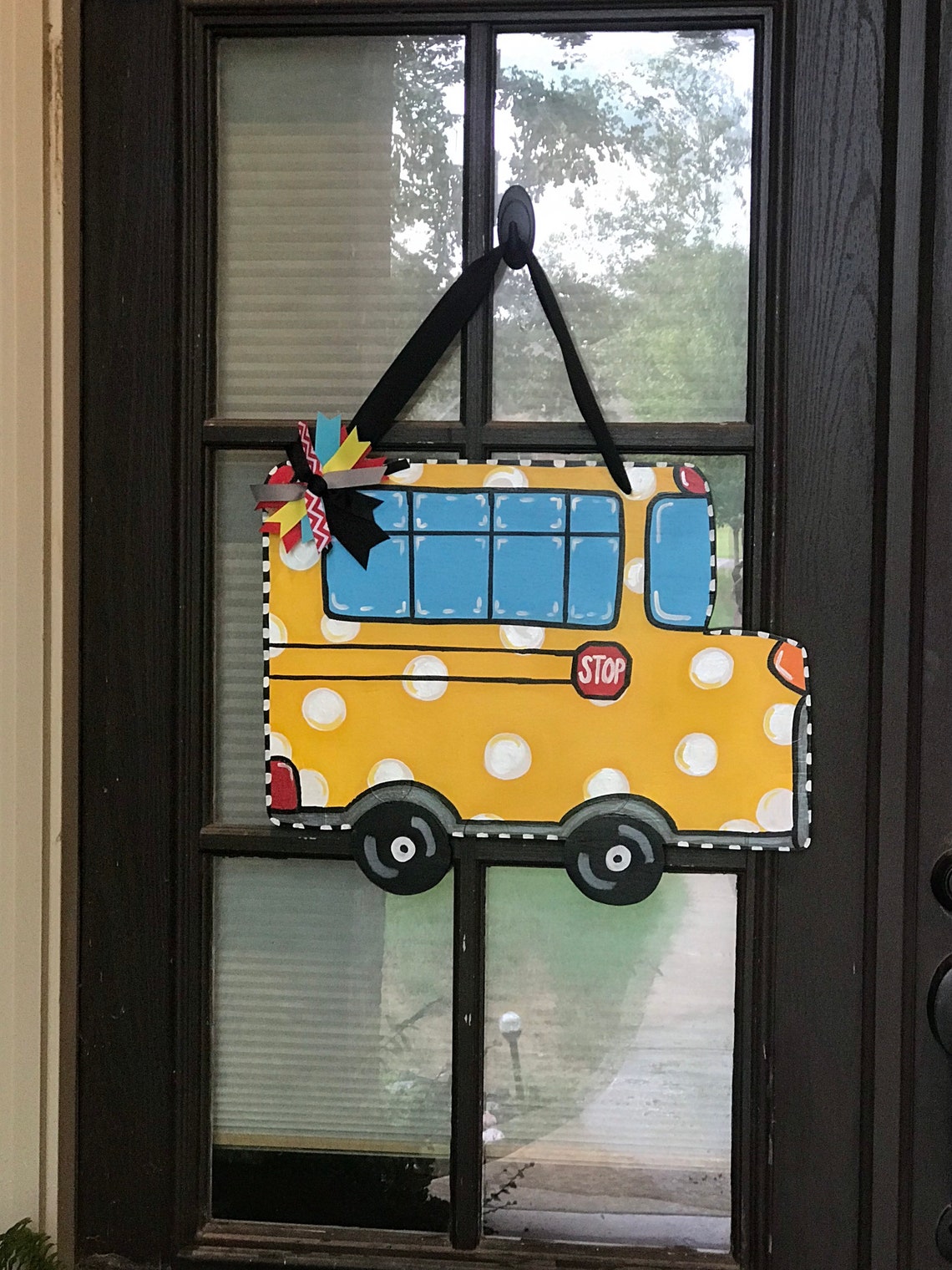 School Bus Door Hanger Back to School - Etsy