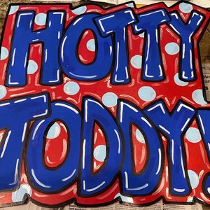 Hotty Toddy Door Hanger, Ole Miss Door Hanger, College Door Hanger - Etsy