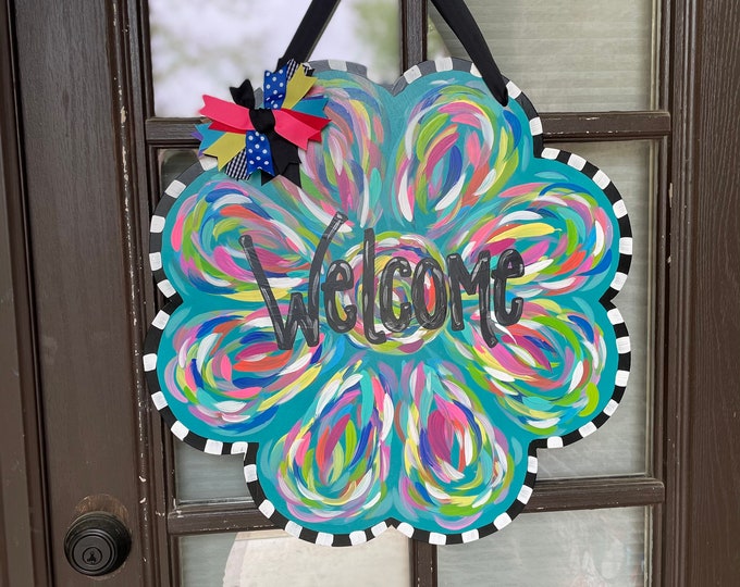 Flower Door Hanger | Etsy