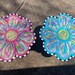 Colorful Flower Door Hanger, Flower Door Hanger, Wood Door Decor ...