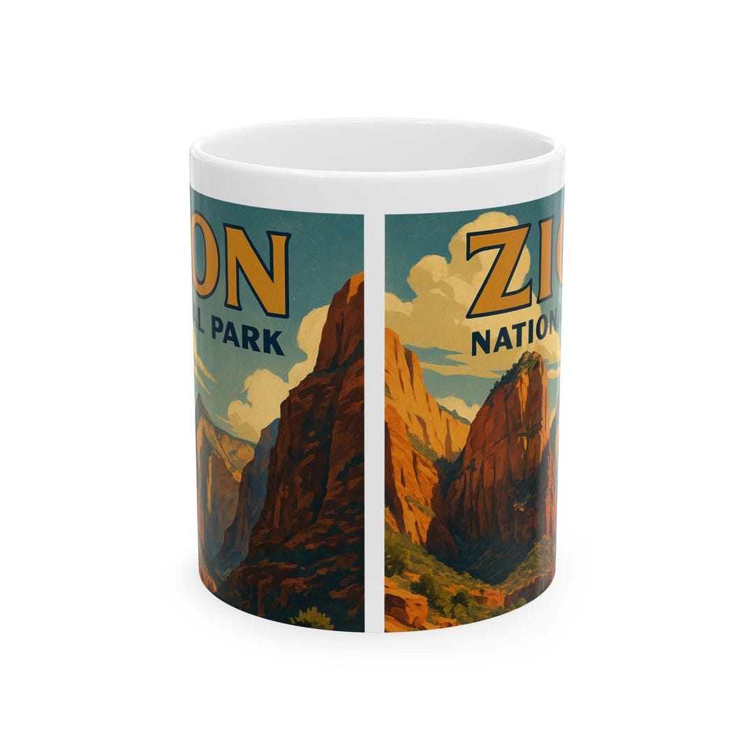 Zion National Park Ceramic Mug - Nature Lover's Gift, Travel Souvenir ...