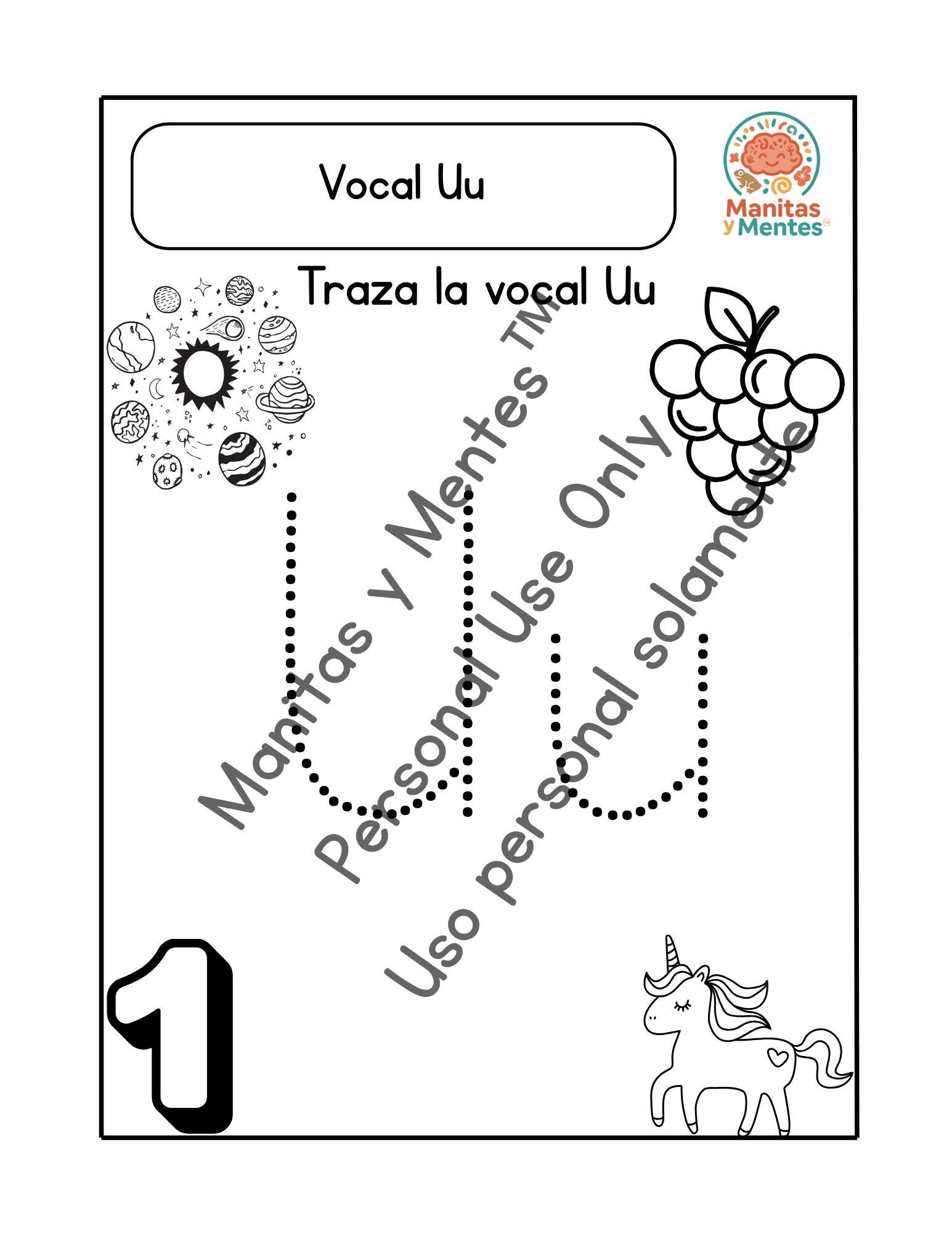 Aprendemos Las Vocales!- Vowels Workbook - Etsy